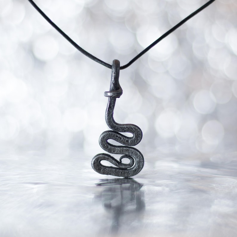 Metal Hand Forged Necklace Blacksmith Zinc Plating Rust - Etsy