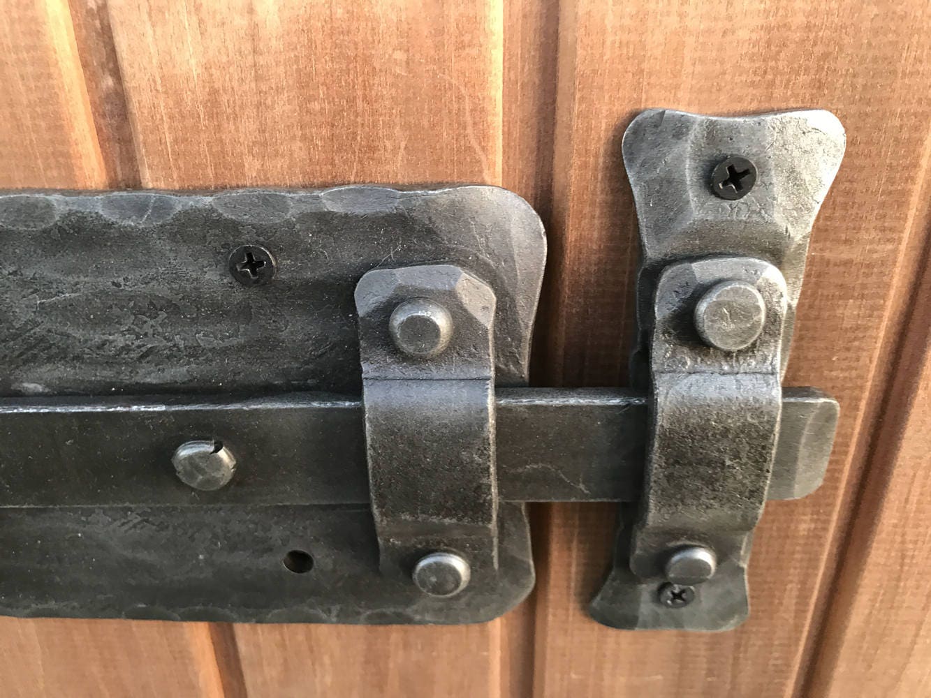 Hand forged door lock metal Latch Hook Lock Gate Latch Gate | Etsy