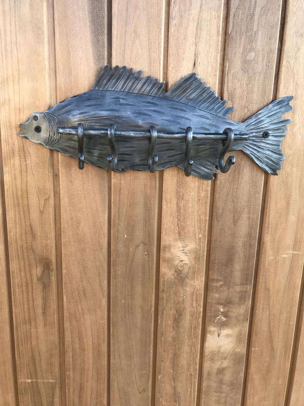 Hand Forged Coat Rack FISH SHAPE Hand Forged Hook Clothing - Etsy