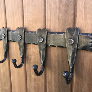 Hand Forged Coat Rack Elephant Trunk Shape Hand Forged Hook, Clothing ...