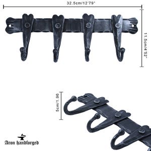 Hand Forged Coat Rack Elephant Trunk Shape Hand Forged Hook, Clothing ...