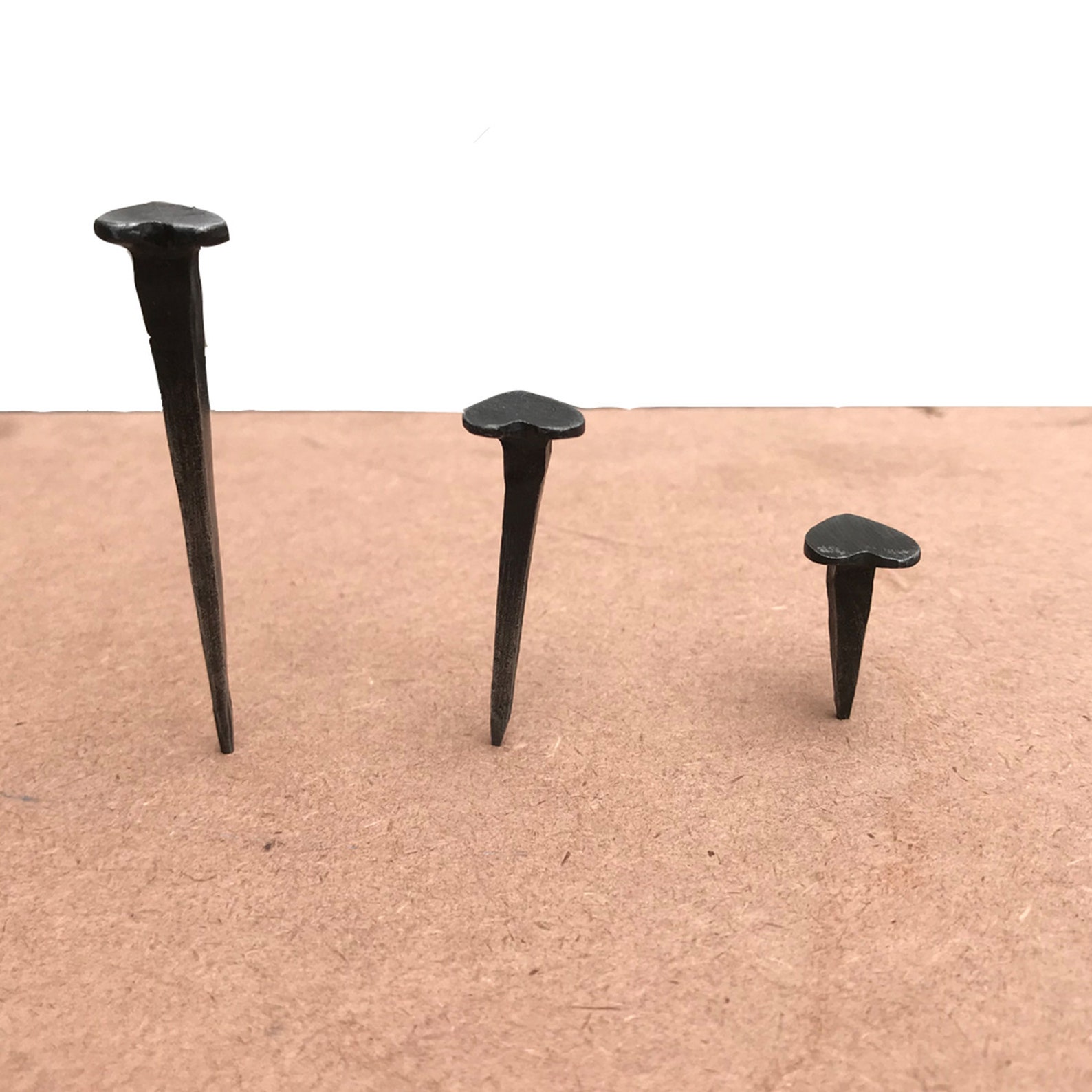 Nails Black HEART Hand Forged Blacksmith Wrought Iron Black | Etsy