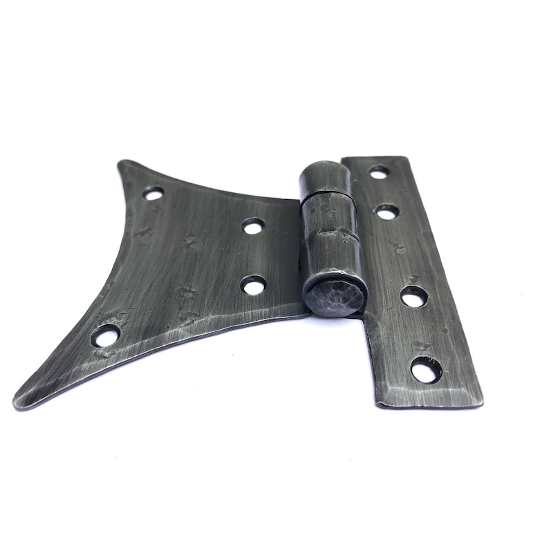 Hinges Butterfly Wing Black Hand Forged Blacksmith Wrought | Etsy