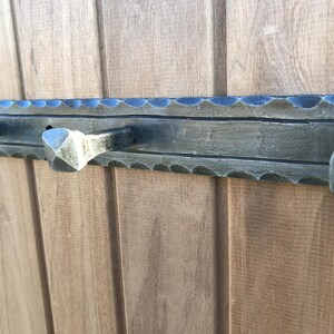 Hand Forged Coat Rack Hand Forged Hook Clothing Rack Wall | Etsy