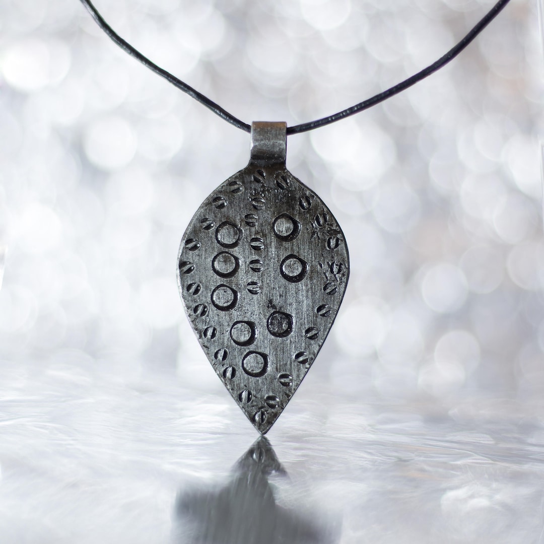 Metal Hand Forged Necklace Blacksmith Zinc Plating Rust Resistant ...