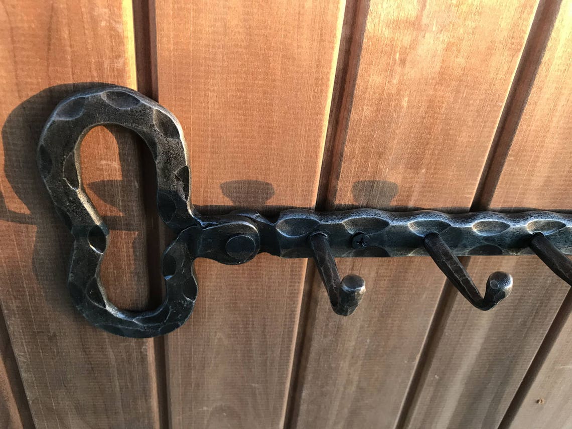 Hand Forged Wall Keys Holder KEY Shape Hand Forged Hook | Etsy