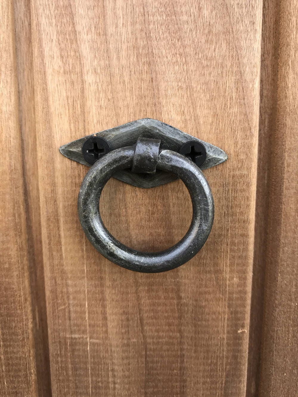 Door knocker hand forged Metal door knocker Gate Barn Handle | Etsy