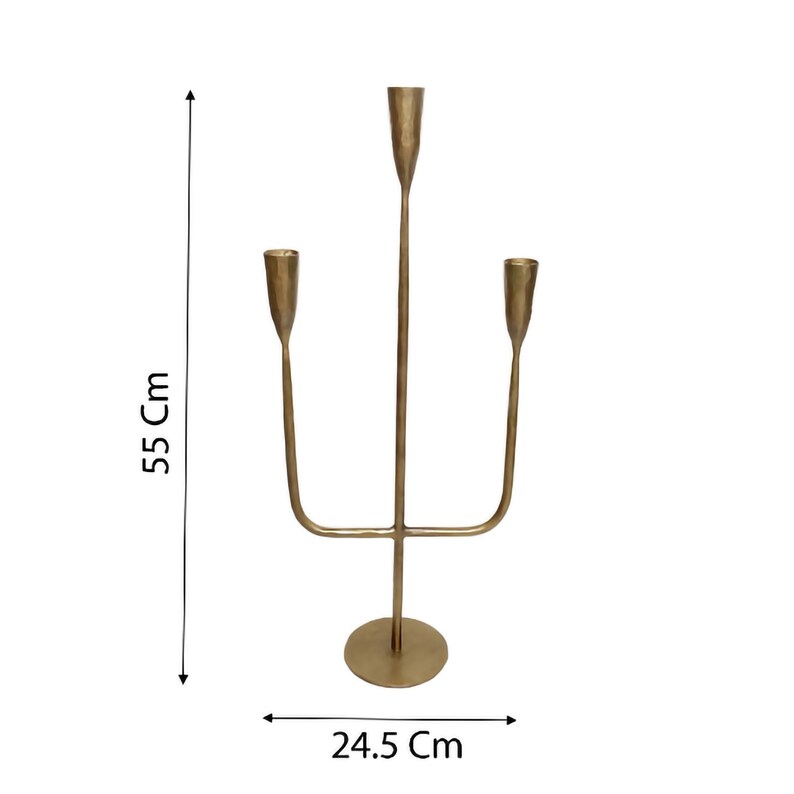 3 Candles Classy Hand Forged Iron Candle Stand - Etsy