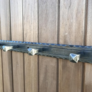 Hand Forged Coat Rack Hand Forged Hook Clothing Rack Wall | Etsy