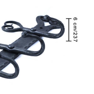Hand Forged Coat Rack Heart Shape Hand Forged Hook, Clothing Rack, Wall ...