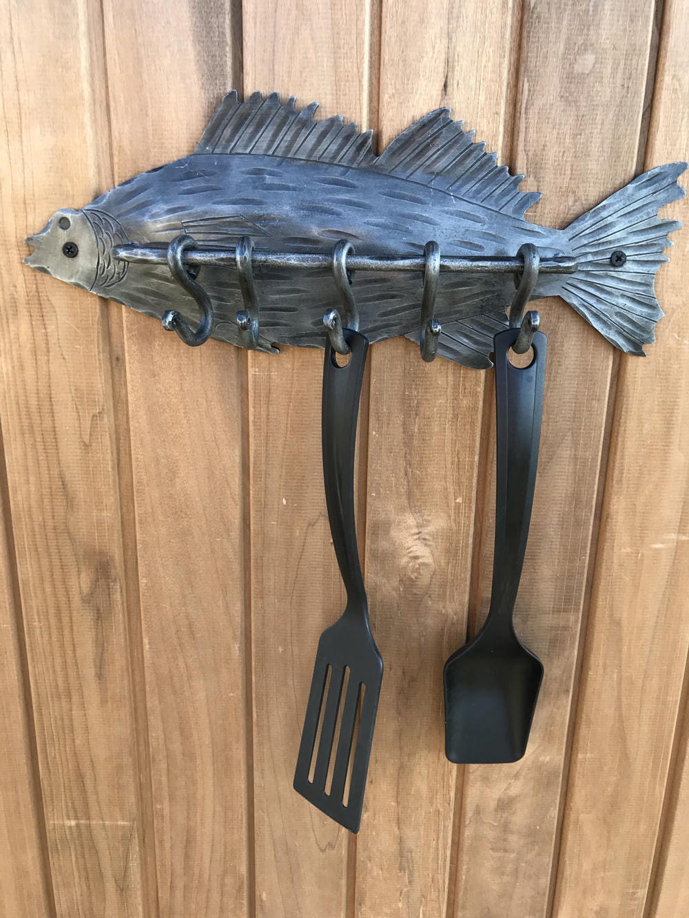 Hand Forged Coat Rack FISH SHAPE Hand Forged Hook Clothing - Etsy