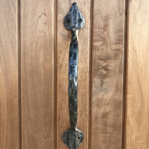 Metal Gate Decor Garage Door Pull Handle Forged Handle Barn - Etsy