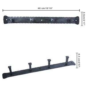 Hand Forged Coat Rack Hand Forged Hook Clothing Rack Wall | Etsy