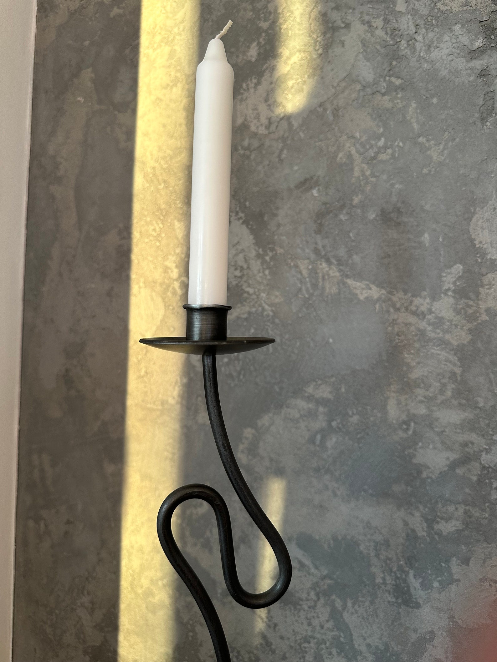 Hand Forged Iron Candle Stand - Scandinavian Viking Style - Etsy