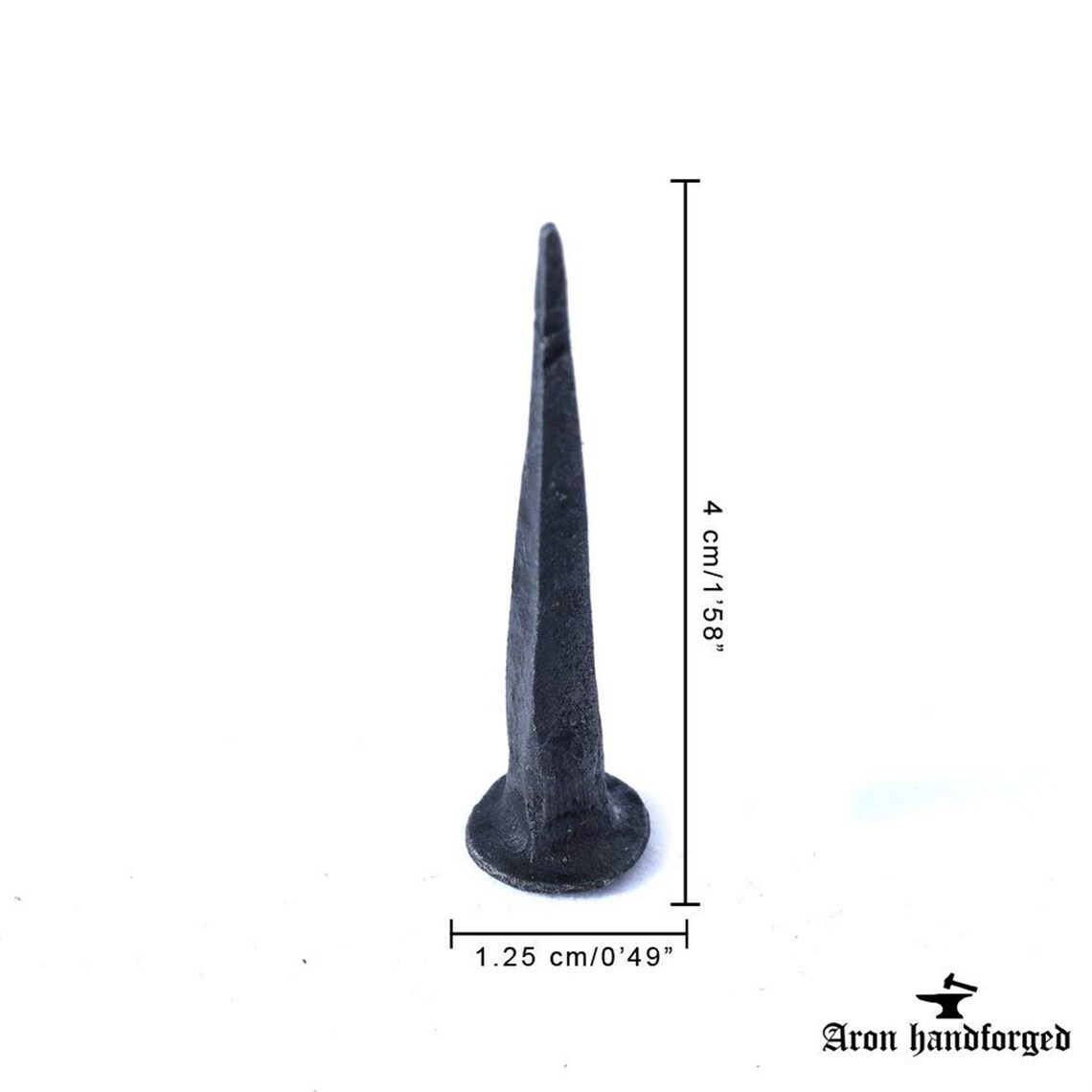 Hand Forged Blacksmith Nails, Wrought Iron Studs, Set of 10 - Etsy