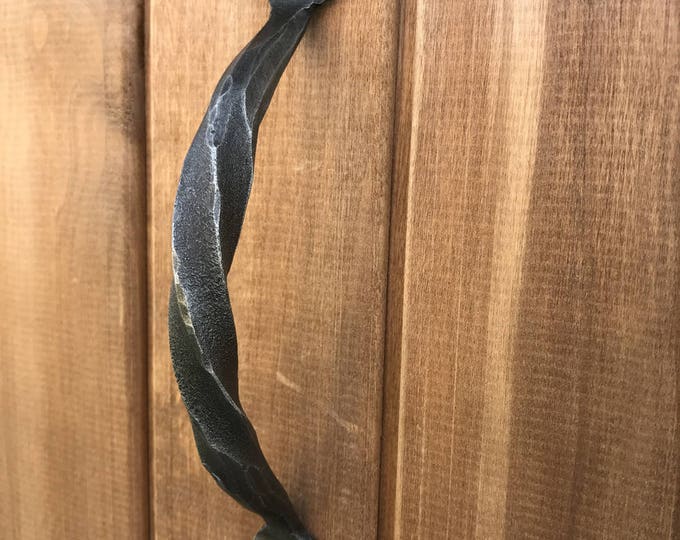Door Handle Iron Hand Forged Metal Door Handle Gate Gates Door - Etsy