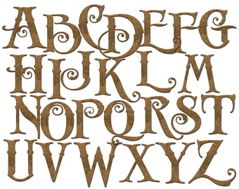 Old english alphabet | Etsy