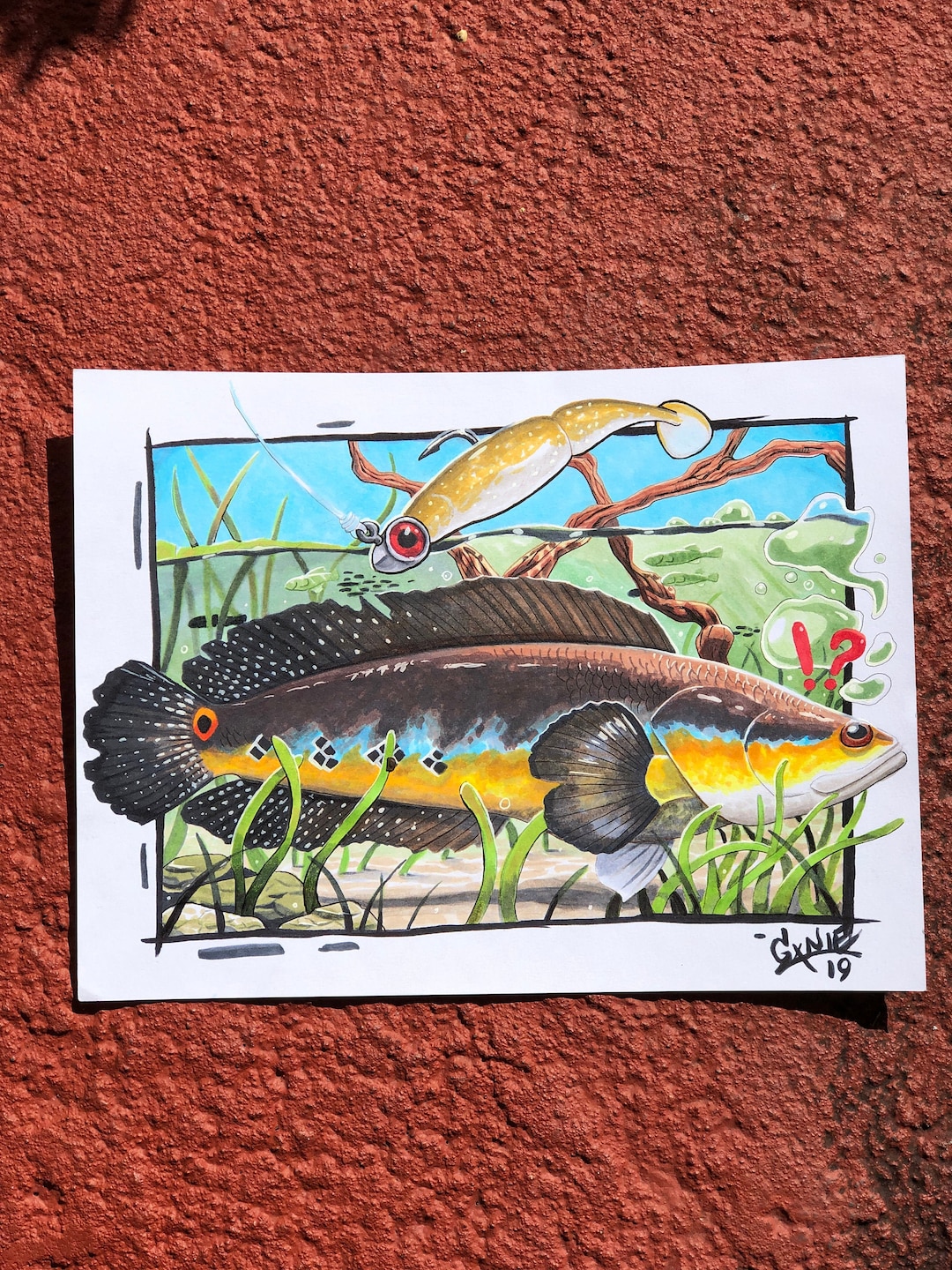 Bullseye Snakehead Print 8.5"x11" - Etsy