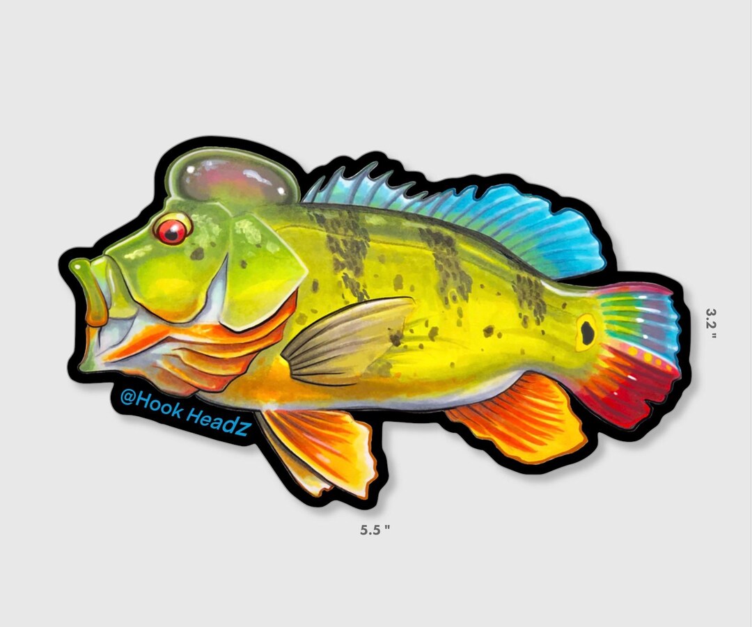 Peacock Bass Stickerz 2020 - Etsy