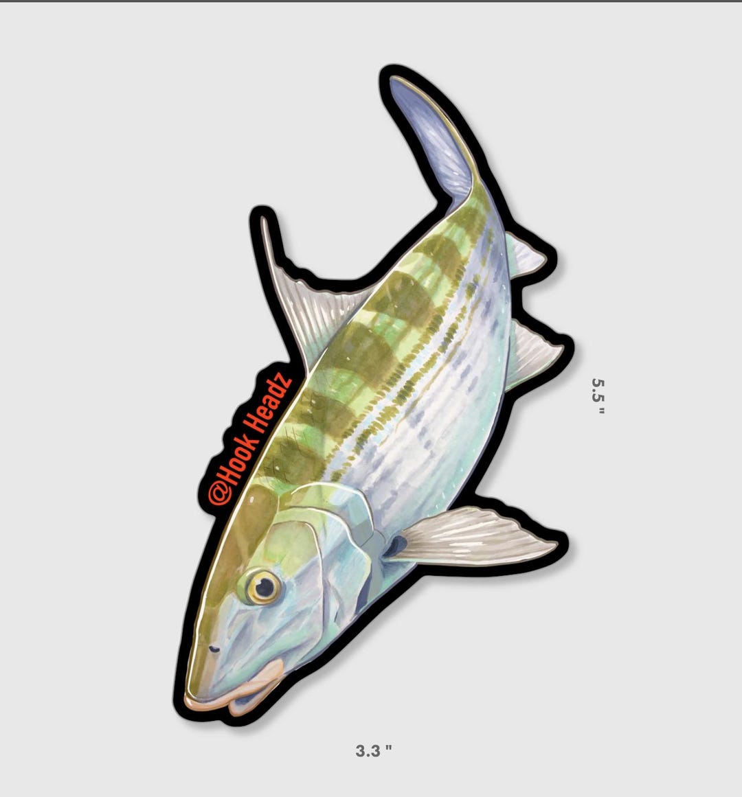 Bonefish Stickerz - Etsy