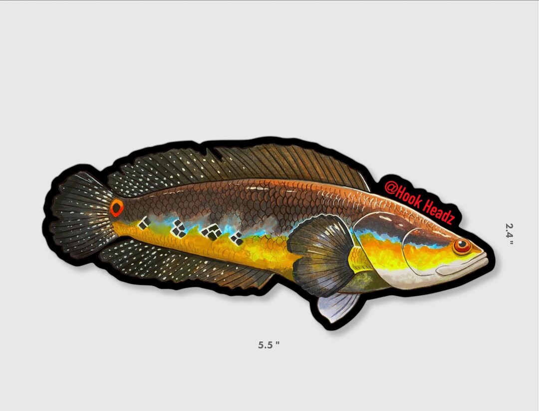 Snakehead Stickerz - Etsy