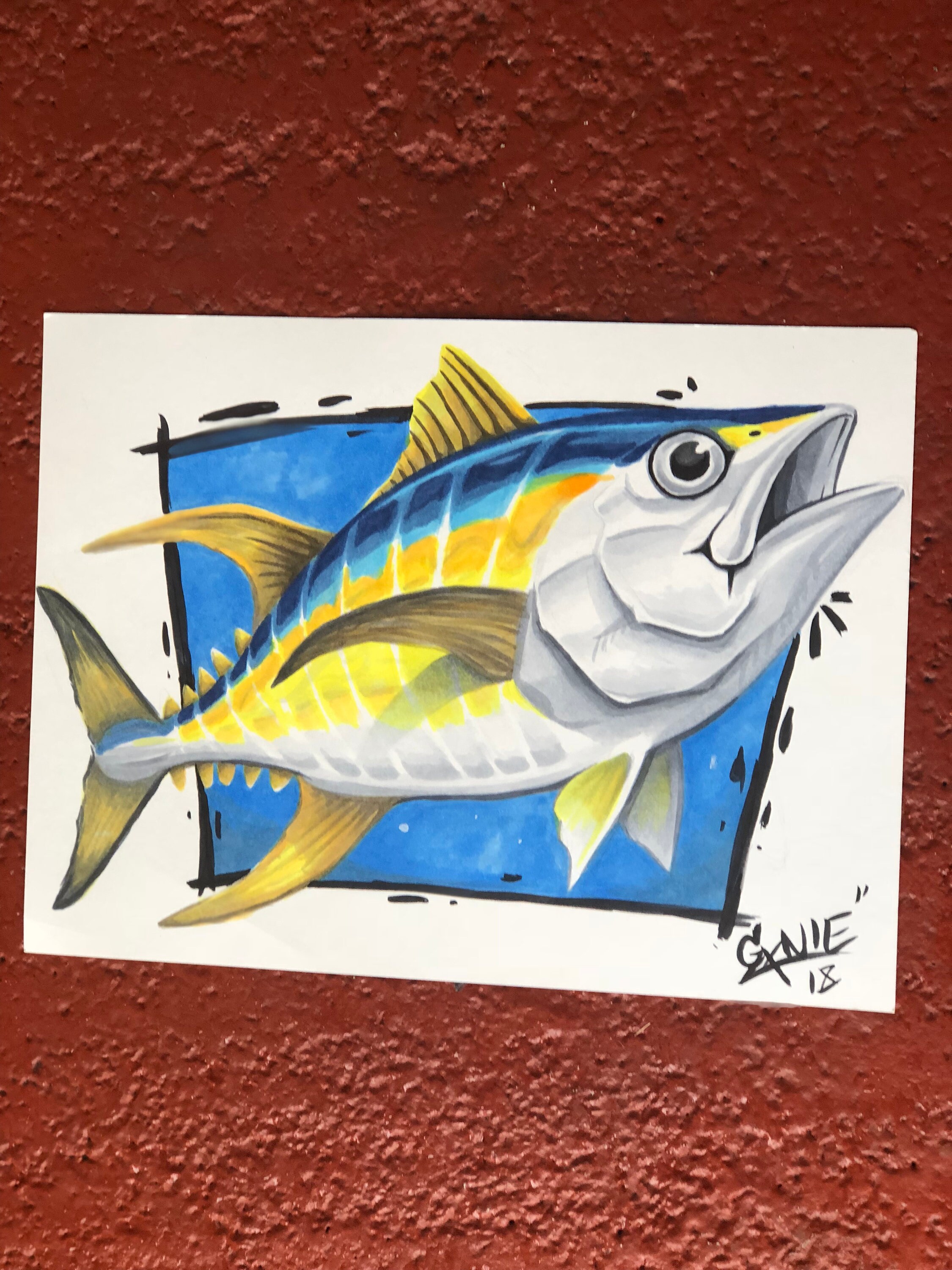 Yellowfin Tuna Print 8.5"x11" - Etsy UK