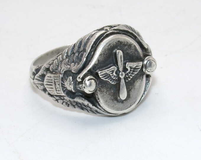 Vintage Sterling WWII Us Army Air Corps Ring - Etsy