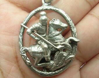 Dragon Slayer Pendant - Etsy