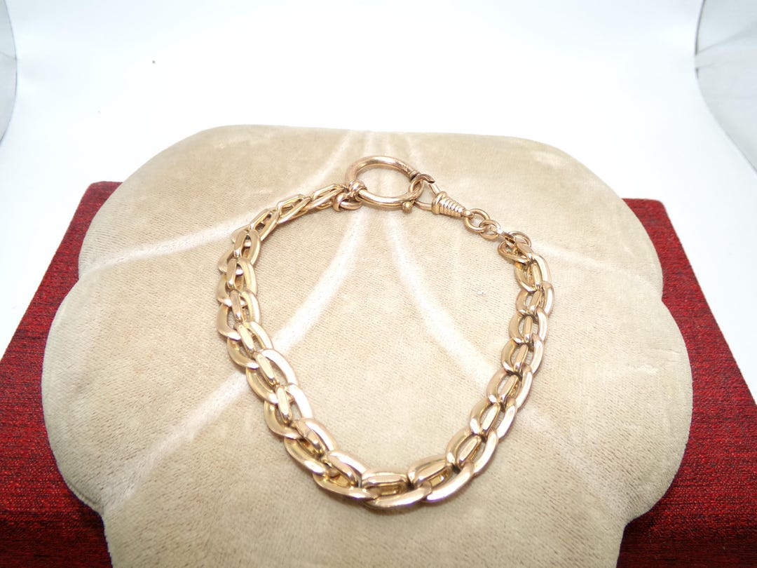 Antique Rolled Gold Link Watch Chain 1910 - Etsy