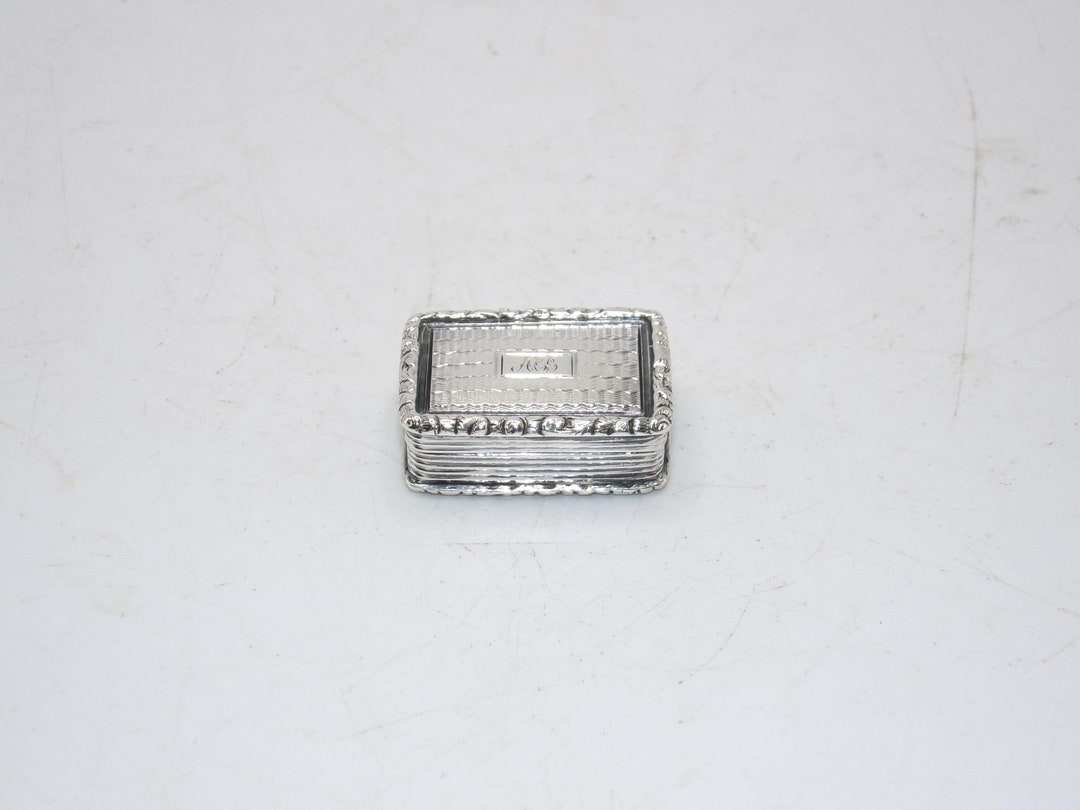 Antique Sterling Miniature Vinaigrette Box by N&R - Etsy