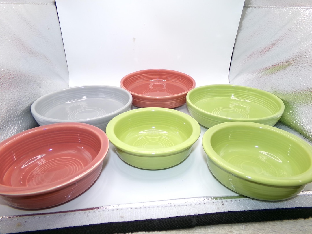 Vintage Fiestaware Bowls - Set of 6 - Etsy