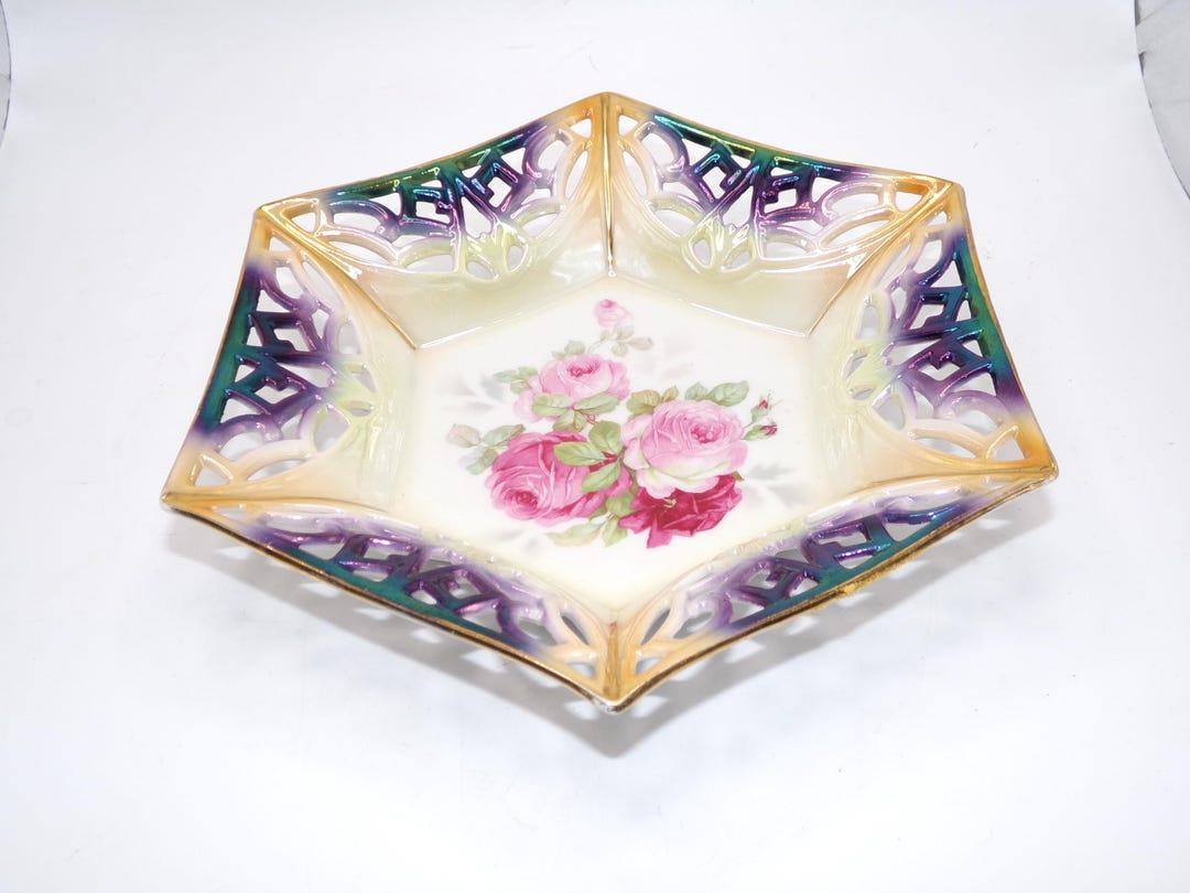 Antique Porcelain Lusterware Candy Dish by IPF Germany - Etsy