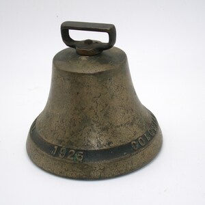 Vintage Colonial Bronze Bell 1832 to 1928 - 96 Year Anniversary - Cross ...