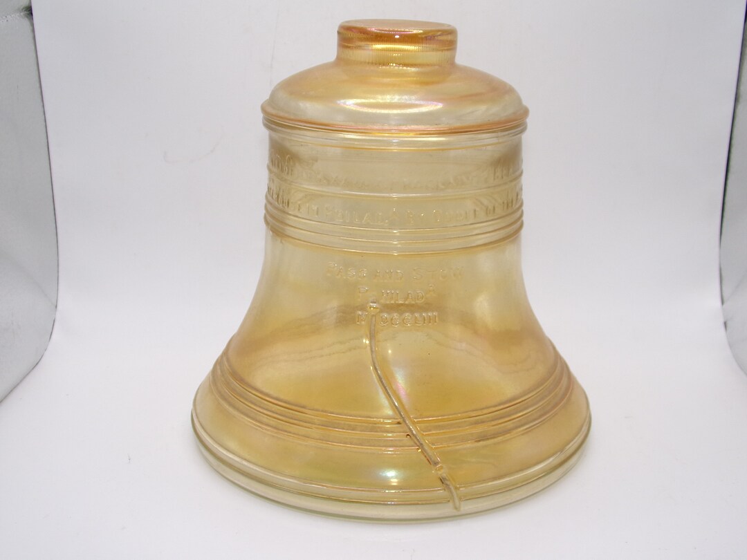 Vintage Iridescent Glass Liberty Bell Jar - Etsy