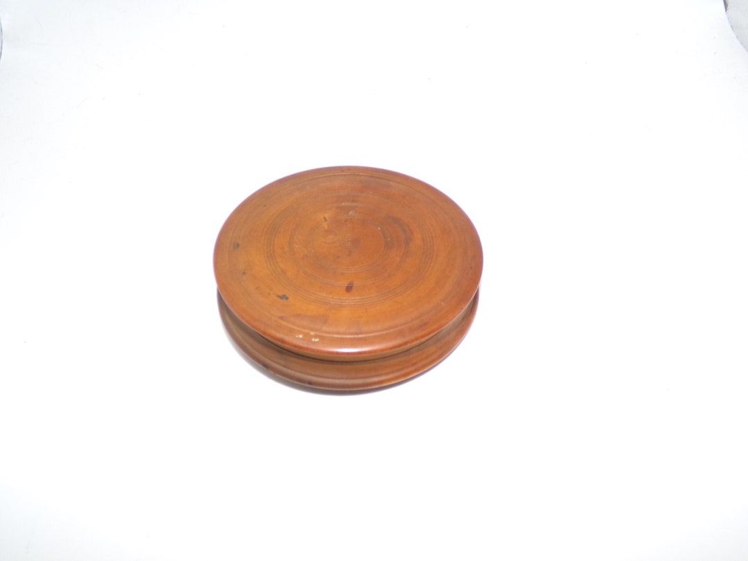 Antique Treenware Box With Lid - Etsy