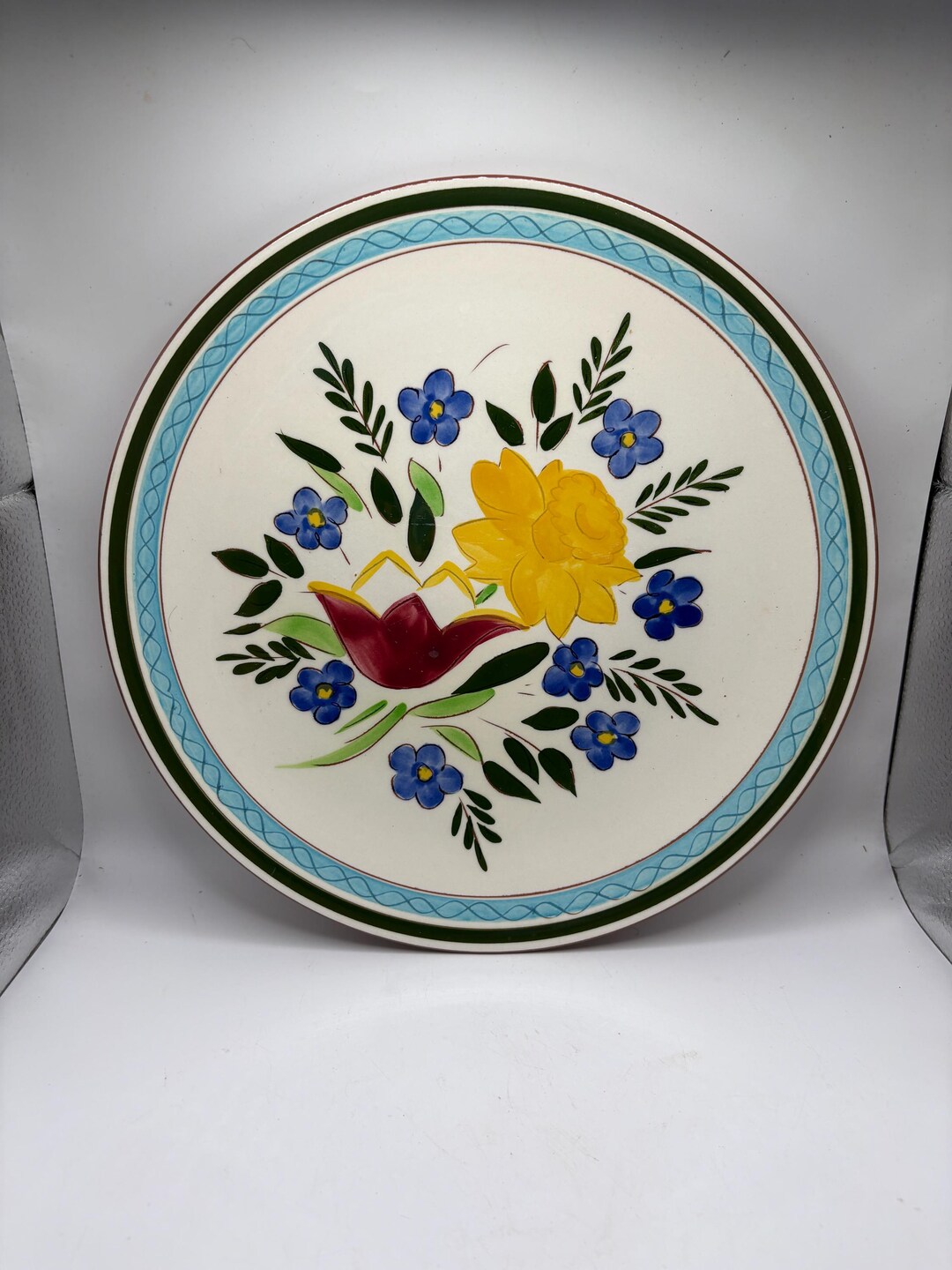Vintage Stangl Pottery Serving Dish – Fruit and Flowers – 12” - Etsy