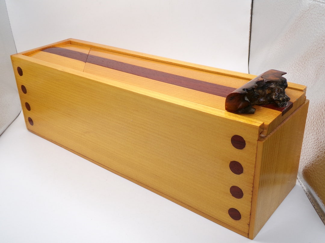Vintage Hand Crafted Box - Different Types of Wood - Etsy