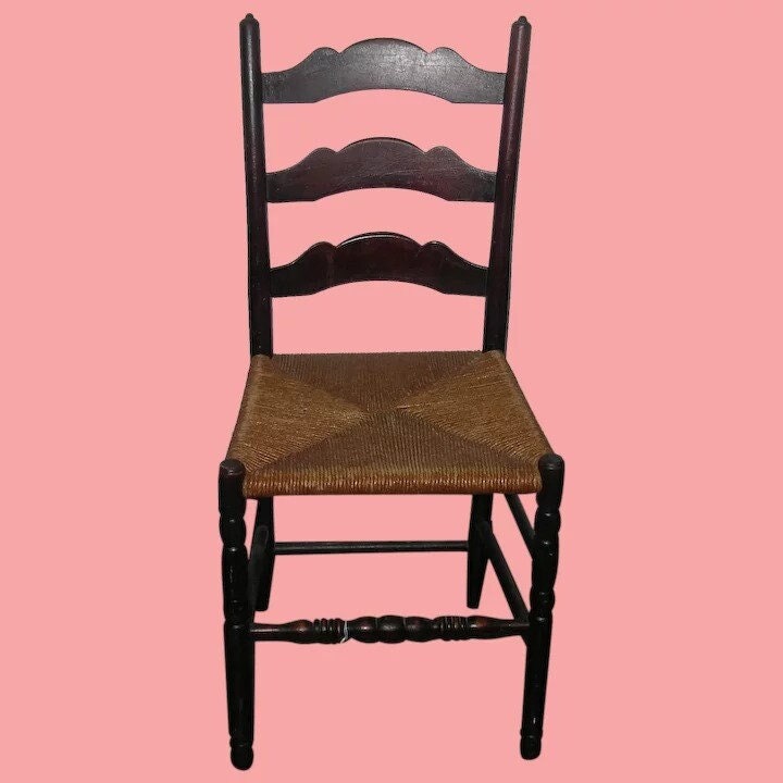Antique Ladder Back Chair 1820s - Etsy