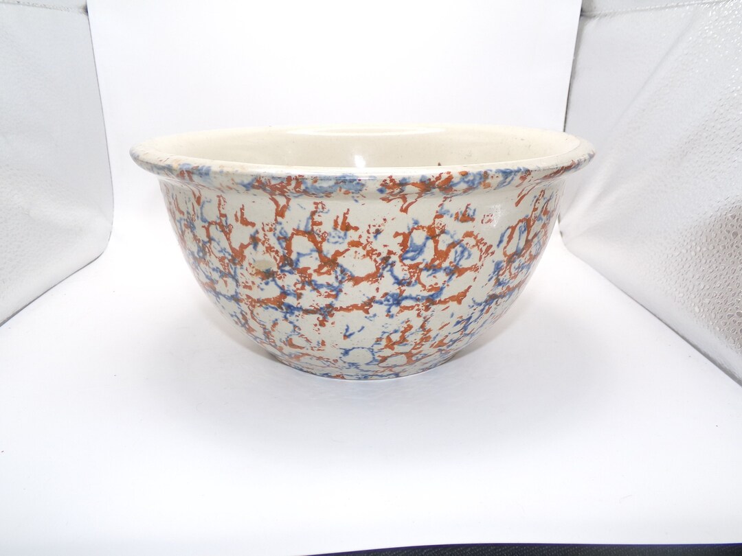 Antique Rare Spatterware Bowl - Etsy