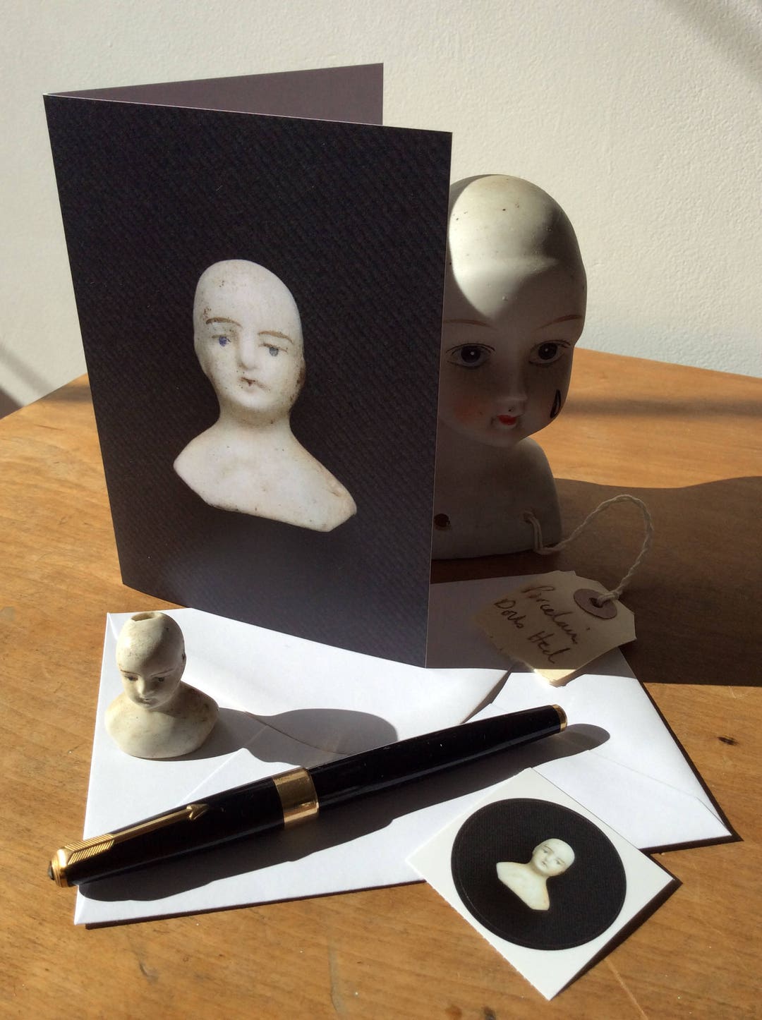 Dolls Head Greeting Card - Etsy