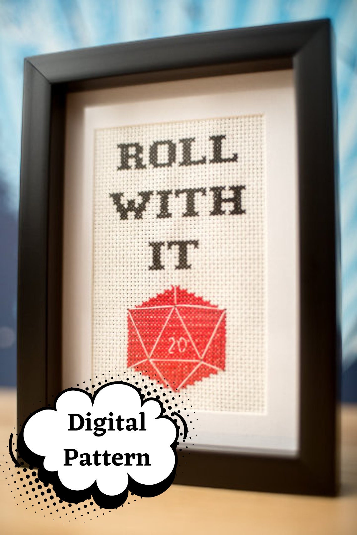 Cross Stitch D20 That's How I Roll Digital PDF Cross Stitch Pattern ...