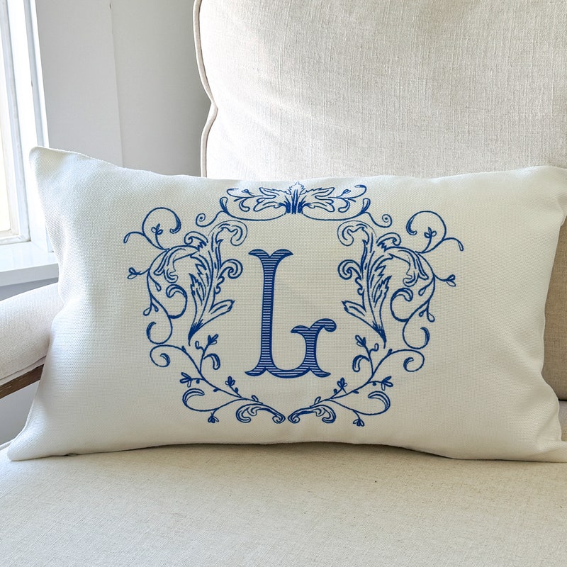 Monogram Pillow - Etsy