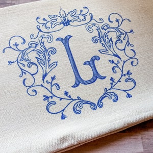 FRENCH COUNTRY MONOGRAM Pillow Cover French Cottage - Etsy