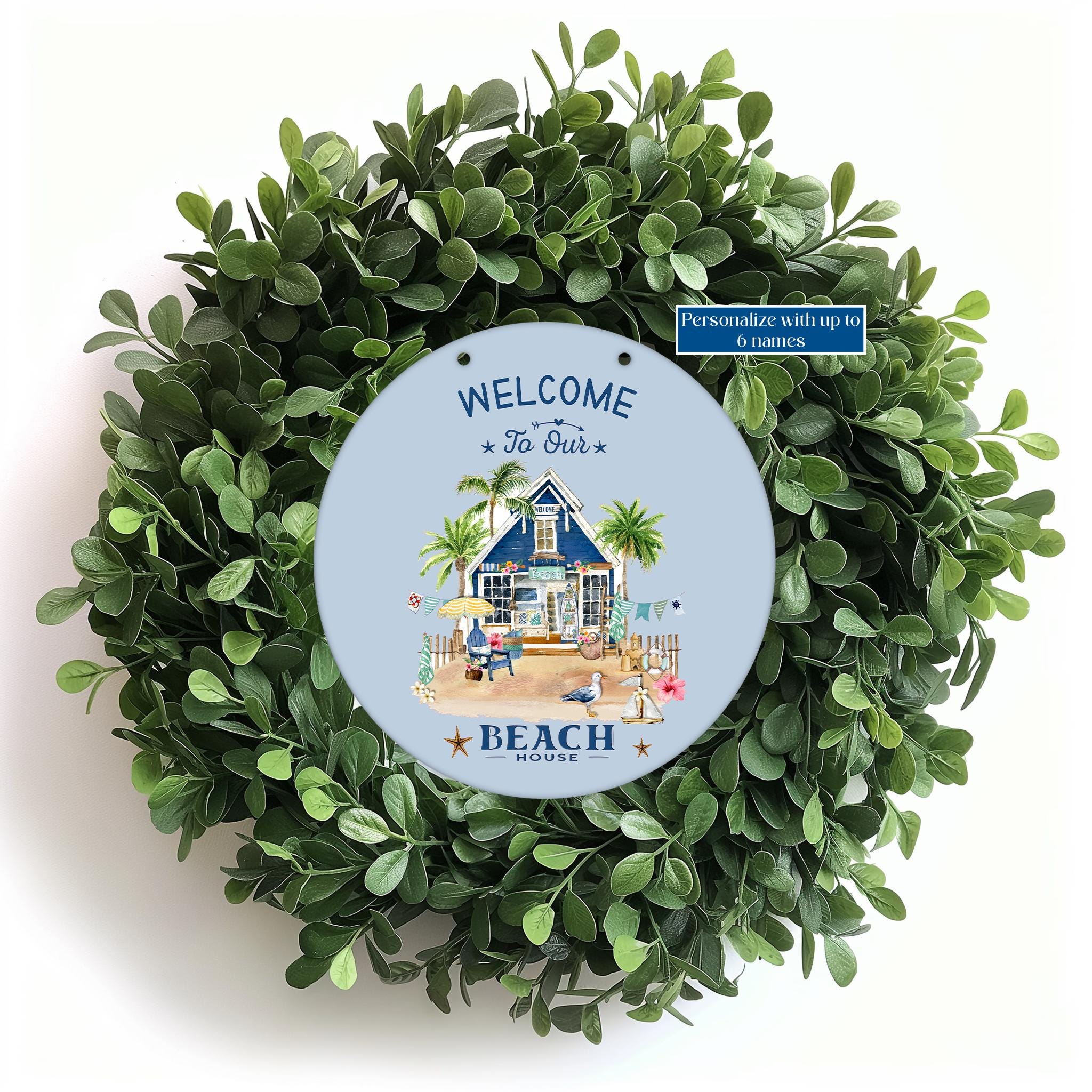 CUSTOM BEACH HOUSE Door Sign, Personalized for Every Door - Etsy