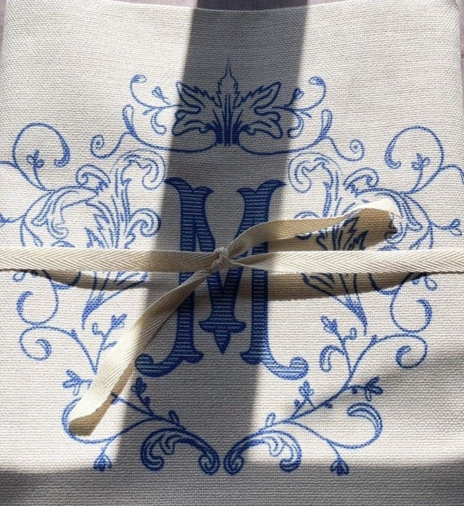 FRENCH COUNTRY MONOGRAM Pillow Cover French Cottage - Etsy