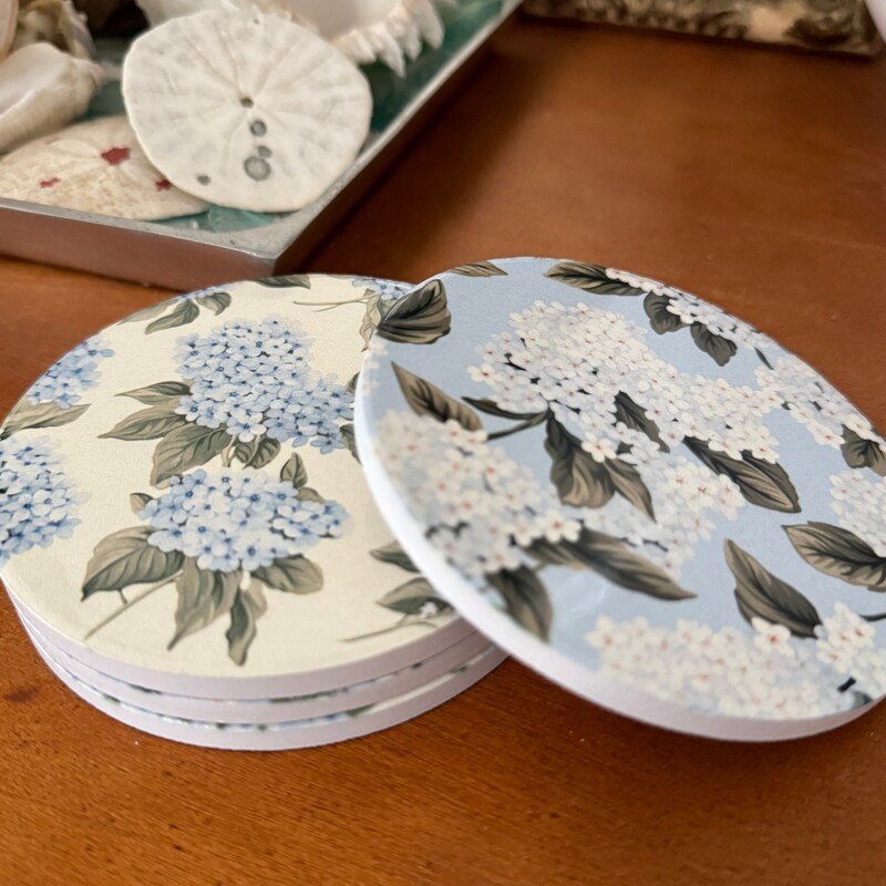 Blue Coaster Set - Etsy