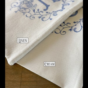 FRENCH COUNTRY MONOGRAM Pillow Cover French Cottage - Etsy