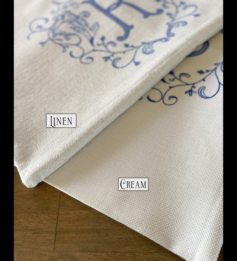 FRENCH COUNTRY MONOGRAM Pillow Cover French Cottage - Etsy