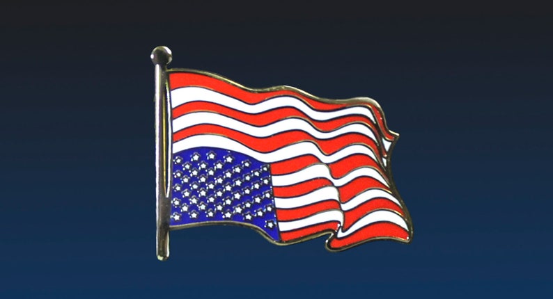 Dress for Distress Upside Down Flag Pin Artist Made Collectible - Etsy