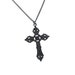 18 Black Gothic Cross Necklace 021 - Etsy